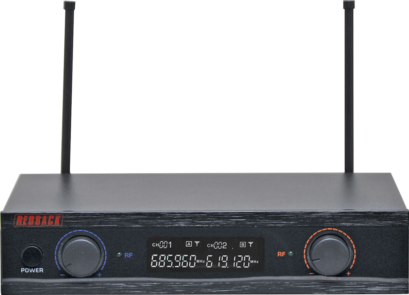 Redback UHF Wireless Microphone System 2 Ch With Two Handheld Mics ...