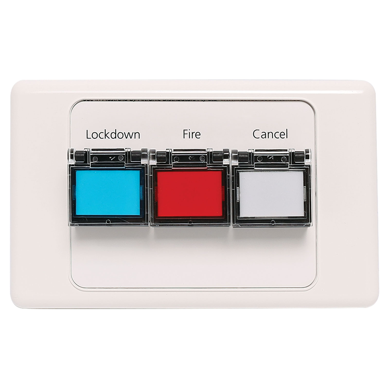 Redback Lockdown / Fire / Cancel Remote Wall Plate - Altronics